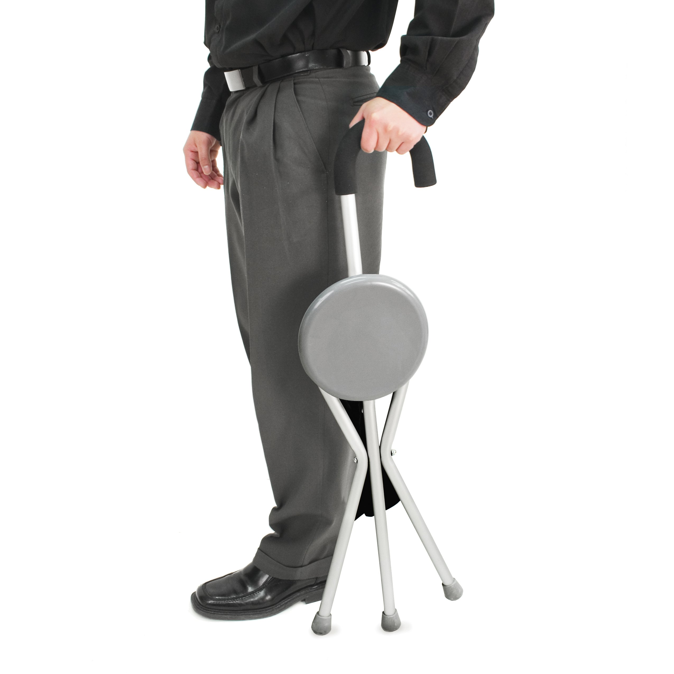 Walking Seat and Cane in One