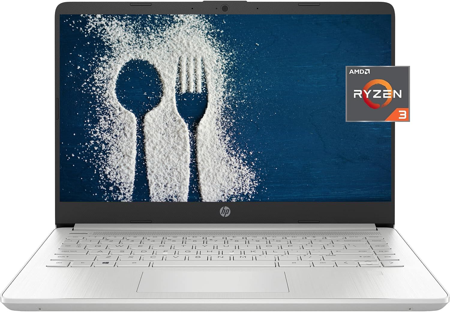 HP 2023 Newest Laptop for Business and Student, 14 Inch FHD Display, AMD Ryzen 3-3250U Processor, 12GB RAM, 256GB SSD, AMD Radeon Graphics, Bluetooth, Webcam, Windows 11 Home in S Mode, Silver
