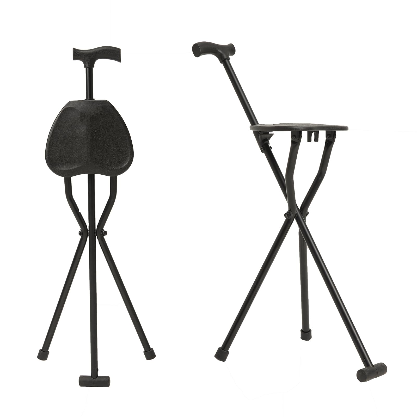 Doctor.Roo Walking Cane with Seat, Lightweight Walking Stick for Seniors, Anti-Slip Sturdy Seat Cane, While Walking and Convenience for Sitting