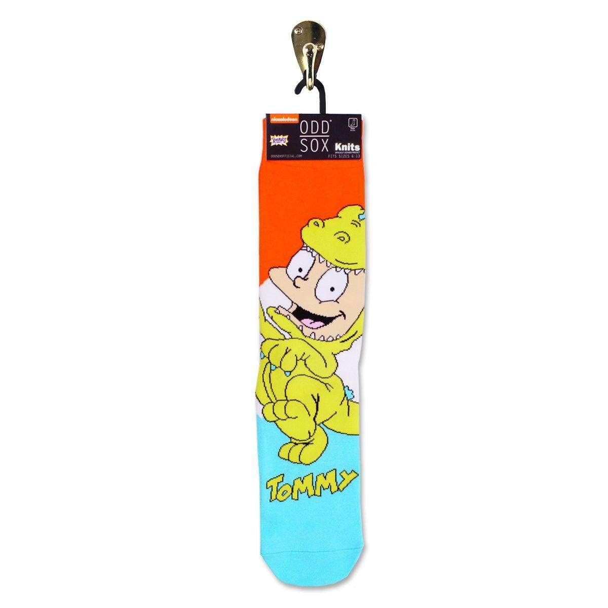 Odd Sox, Nickelodeon Rugrats Crew Socks, Tommy & Chuckie Reptar, Novelty Prints