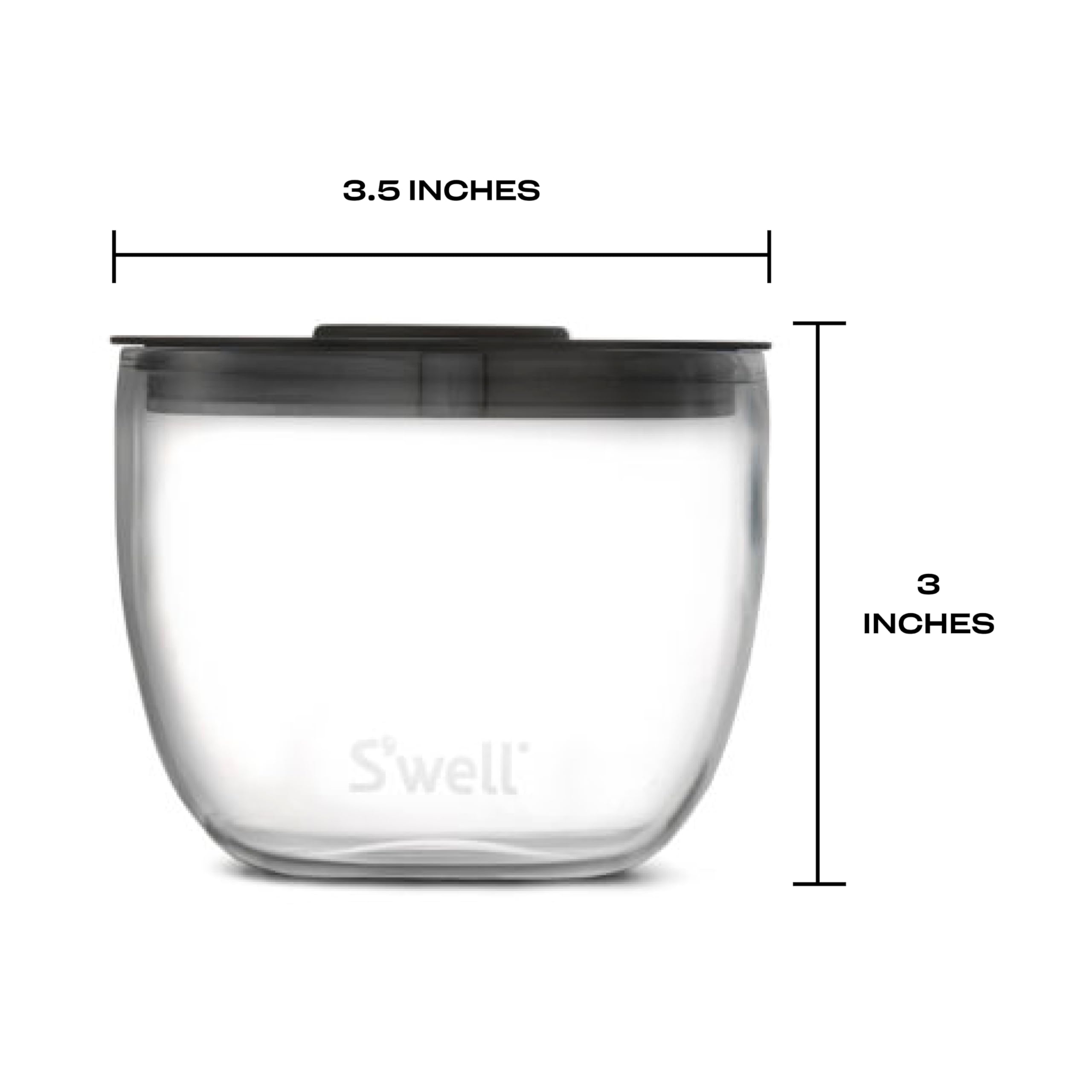 S'well Eats 2-in-1 Nesting Food Bowls, 10oz, Clear
