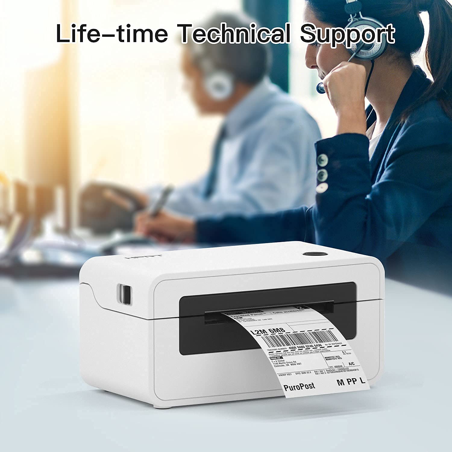PRT Shipping Label Printer - 150mm/s 4x6 Desktop Thermal Label Printer for Shipping Packages, Small Business, USPS, FedEx, Shopify, Etsy, Amazon, Ebay