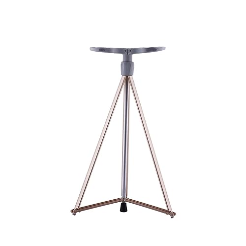 Trekking Poles Ultralight Aluminum Telescopic Stool Folding Cane Chair for Mountaineering (Color : Aureate)