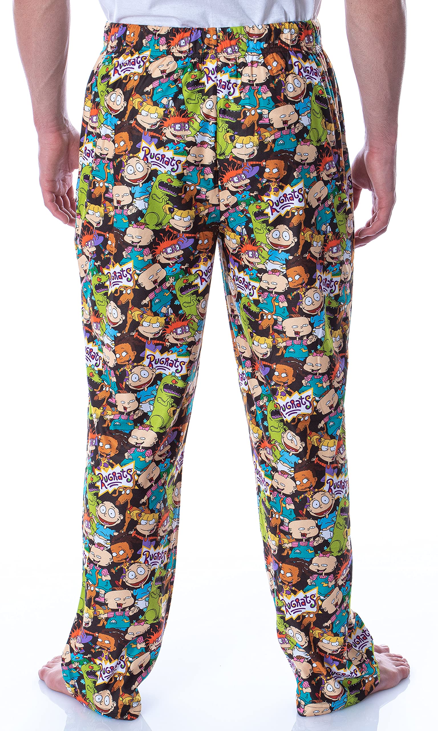 Nickelodeon Men's Rugrats Character Mashup Adult Loungewear Sleep Bottoms Pajama Pants (Large) Multi