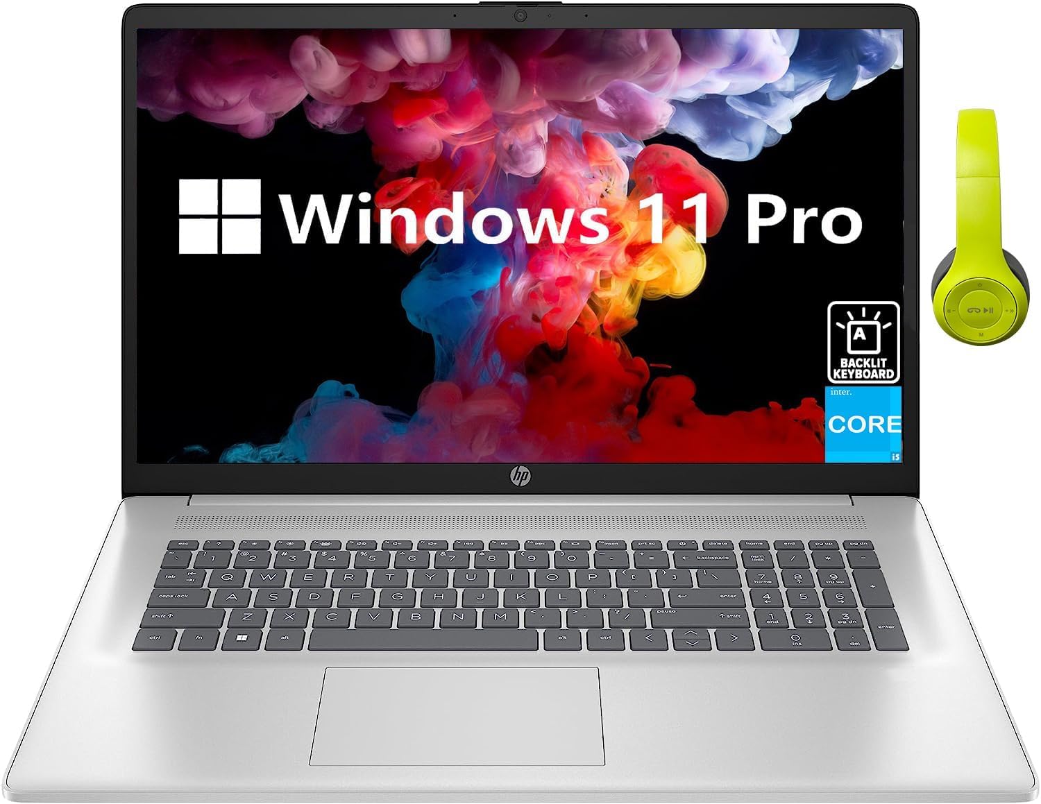 HP 17.3 Inch FHD Business Laptop, 13th Intel i5-1335U(Beat i7-1255U), 16GB RAM, 1TB SSD, Windows 11 Pro, Backlit Keyboard, Numeric Pad, HDMI, Silver, PCM