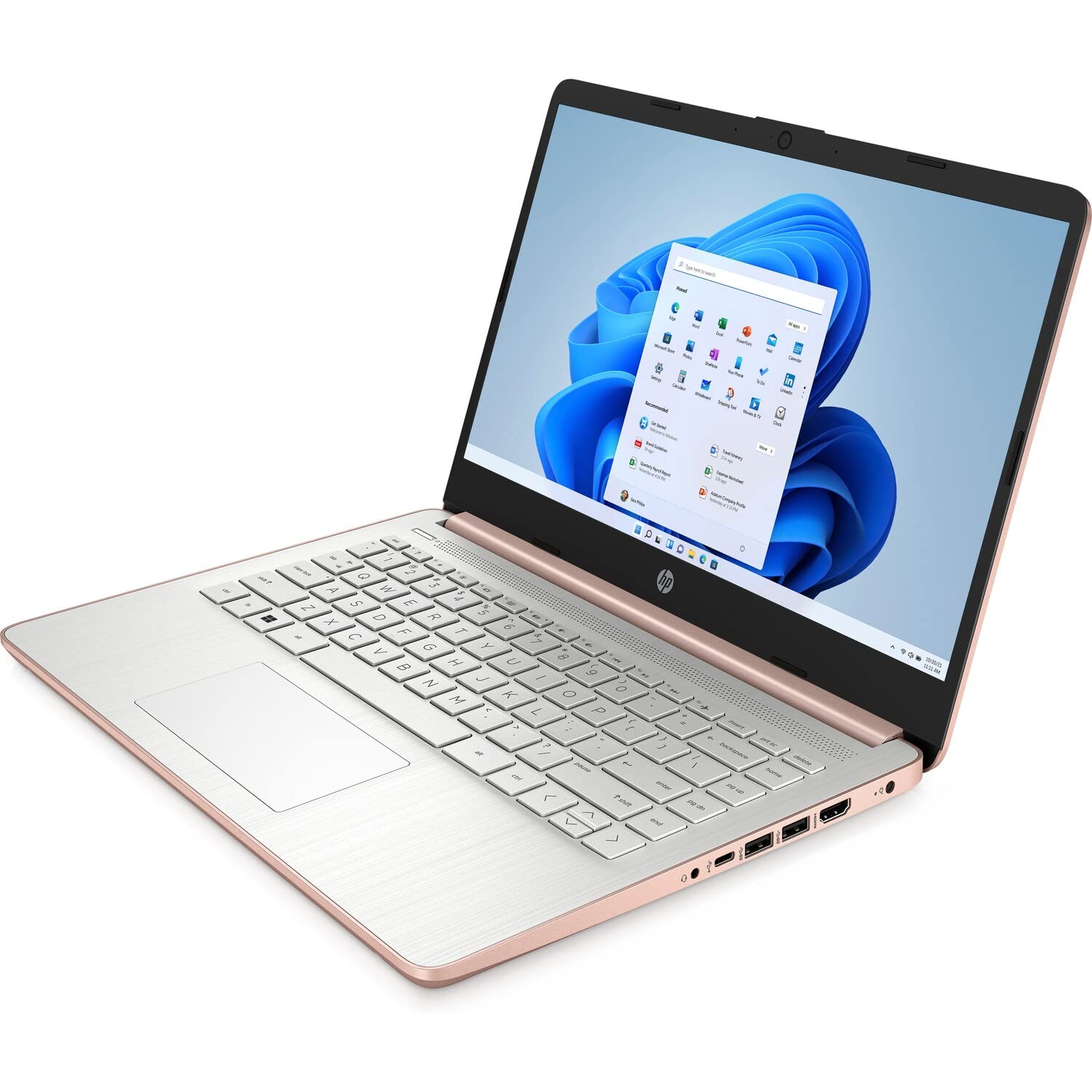 HP Stream 14-inch Laptop for Student and Business - Intel Quad-Core Processor, 16GB RAM, 320GB Storage (64GB eMMC + 256GB Card), 1-Year Office 365, Webcam, 11H Long Battery Life, Wi-Fi, Win11 H in S