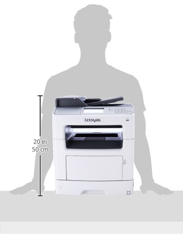Lexmark MX410de Monochrome All-In One Laser Printer, Scan, Copy, Network Ready, Duplex Printing and Professional Features