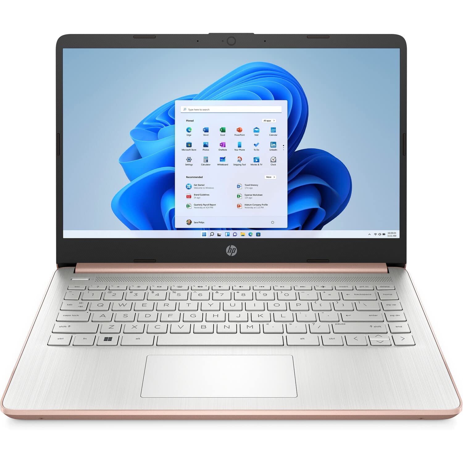 HP Stream 14-inch Laptop for Student and Business - Intel Quad-Core Processor, 16GB RAM, 320GB Storage (64GB eMMC + 256GB Card), 1-Year Office 365, Webcam, 11H Long Battery Life, Wi-Fi, Win11 H in S