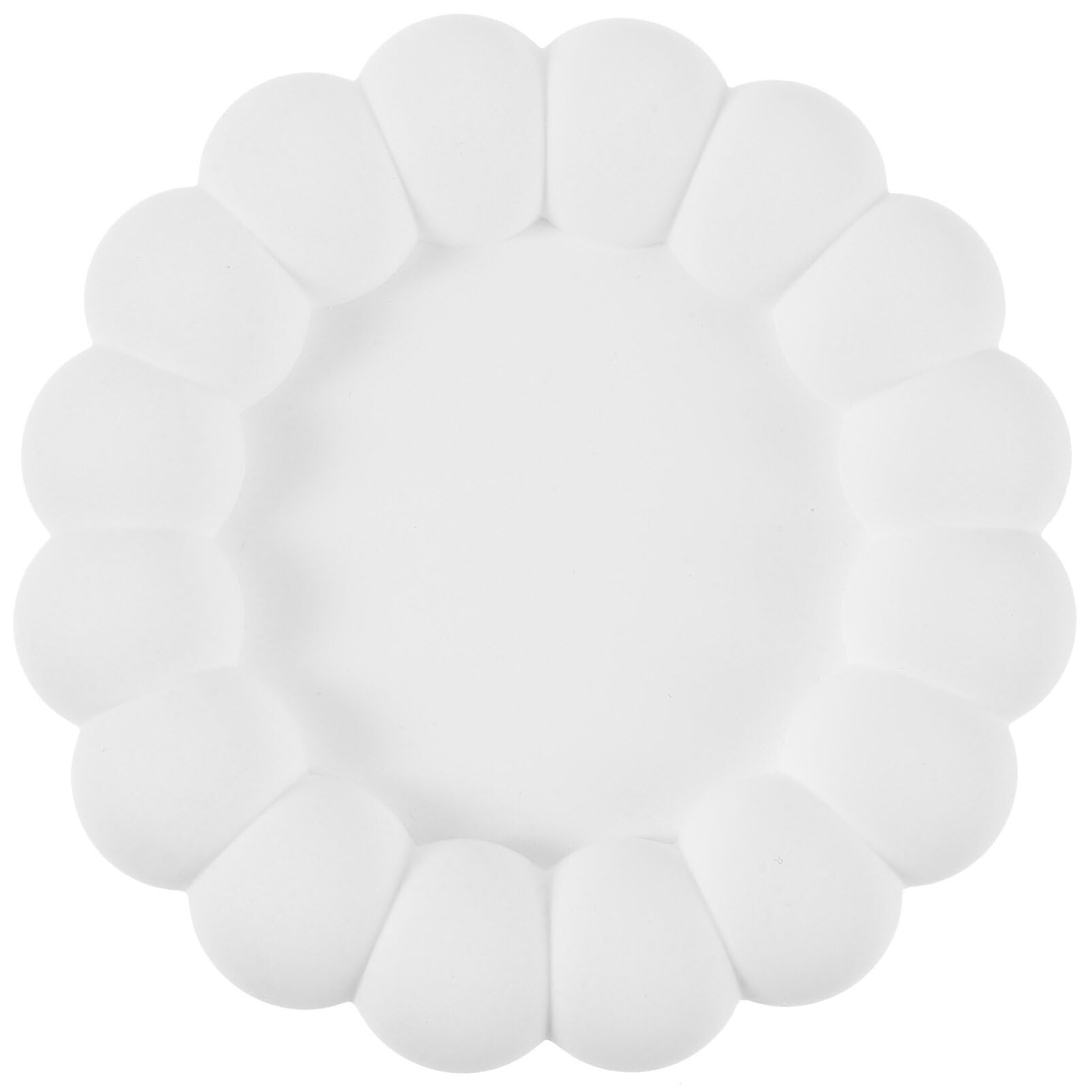 Round Tray Nail Decorations for Nail Art Dining Table Decor Jewelry Tray Home Decor Desk Tray Round Serving Tray Trinket Dish Earrings Holder Wedding White Earring Holder Plaster