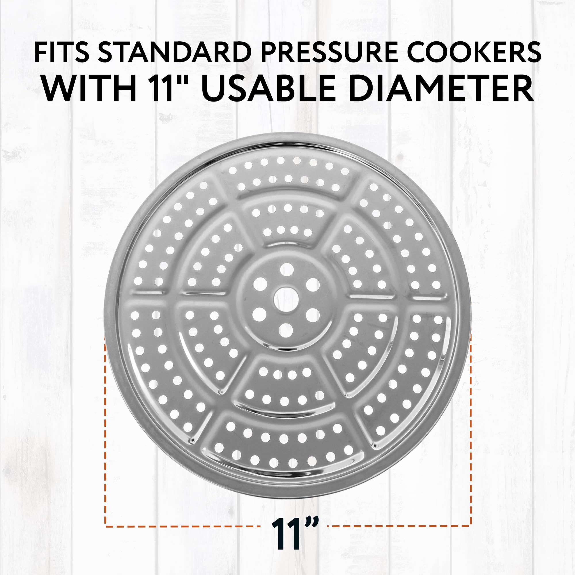 Impresa Products 2-Pack Pressure Canner Rack / Canning Rack for Pressure Cooker - Stainless Steel - Compatible with Presto, All American Pressure Canner and More, 11-Inch (28cm)