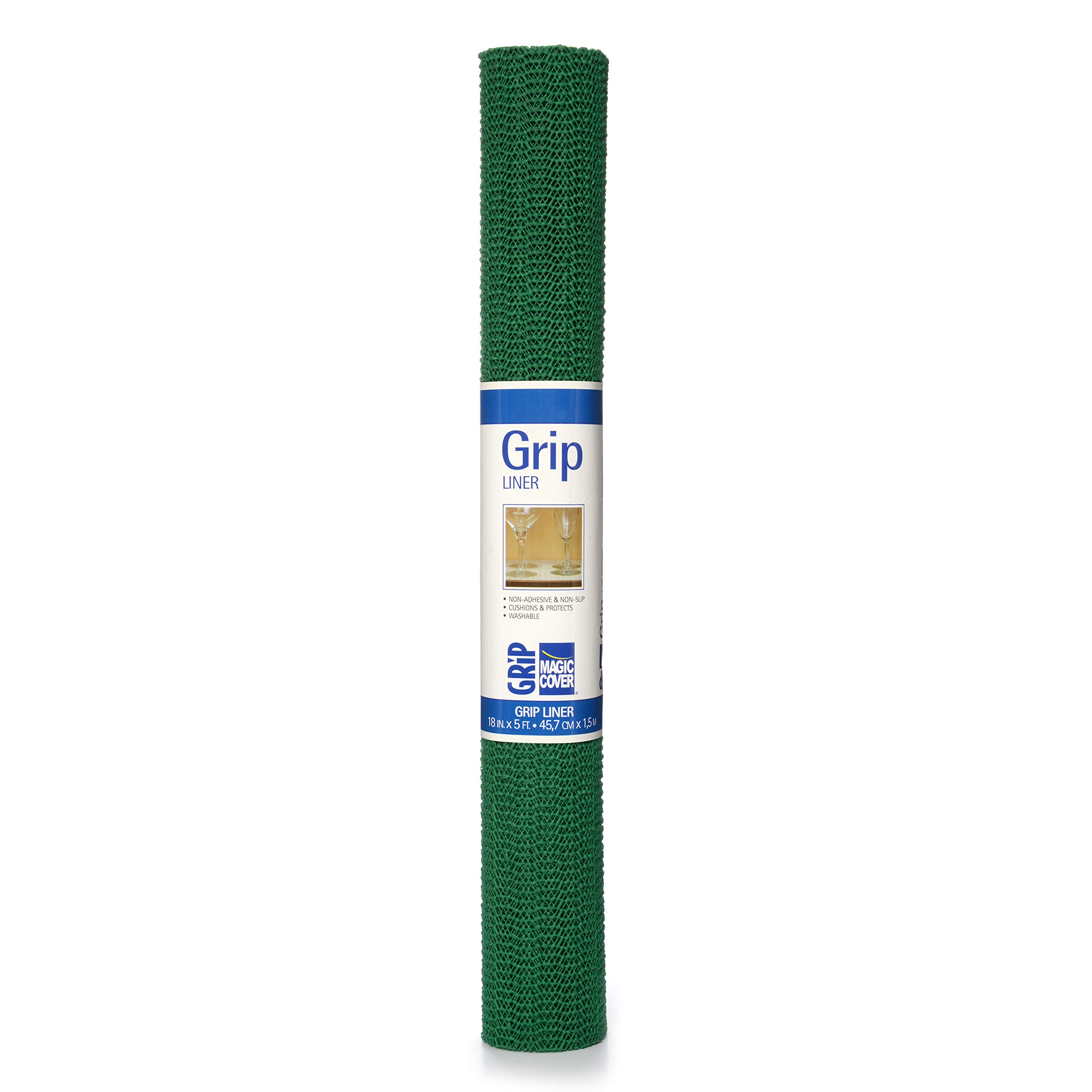 Magic Cover Grip Liner For Drawer, Shelf, Counter Tops and Surface Setting - Hunter Green - 18''x5'