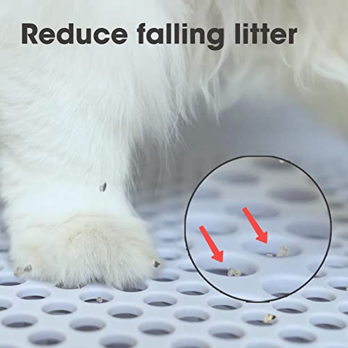 CATLINK Ramp, Compatible with All CATLINK Self Cleaning Cat Litter Box, Easy Entry for Elder Cats, Kitten and Cats with Limited Mobility, Traps Mess from Box and Paws (Grey)