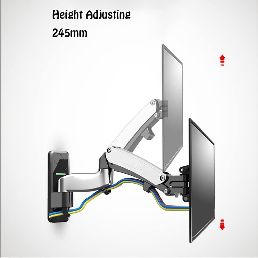 APAINI Spring Dual Arm 40-50" 8-16kg Full Motion Monitor Wall Bracket LCD Tv Mount Holder Support