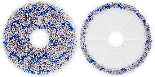 Jollsung 4 Pack Washable Mopping Pads for ECOVACS DEEBOT X1 Omni/ X1 Turbo / T10 Omni Vacuum Mop Replacement Pads Microfiber Mop Cloths