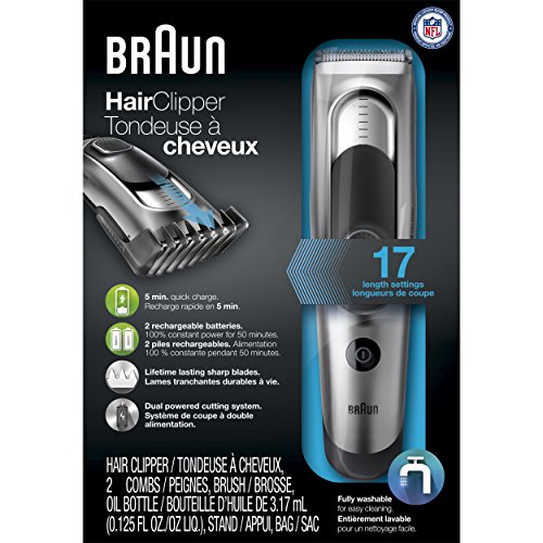 Braun Hair Clipper HC5090 – Ultimate hair grooming experience from Braun in 17 lengths