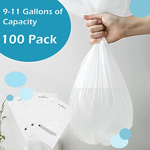 100 Count Waste Drawer Liners Bags Compatible with All Litter Robot Models, 9-11 Gallons Litter Box Liners Custom Compatible with Litter-Robot