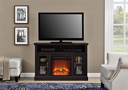 Ameriwood Home Chicago Electric Fireplace TV Console for TVs up to a 50", Espresso