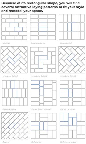 AULIGET 100 Piece Peel and Stick Backsplash PVC Tile, 3 Inch x 6 Inch Rustic Brick Stick on Tiles for Backsplash Kitchen, Bathroom, Laundry Room, Camper, Fireplace