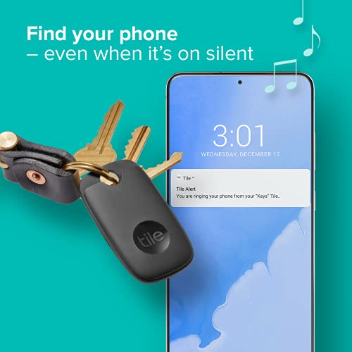 Tile Pro (2022), 2-Pack (Black/White). Powerful Bluetooth Tracker, Keys Finder and Item Locator for Keys, Bags, and More; Up to 400 ft Range. Water-Resistant. Phone Finder. iOS & Android Compatible