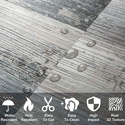 AULIGET 100 Piece Peel and Stick Backsplash PVC Tile, 3 Inch x 6 Inch Rustic Brick Stick on Tiles for Backsplash Kitchen, Bathroom, Laundry Room, Camper, Fireplace