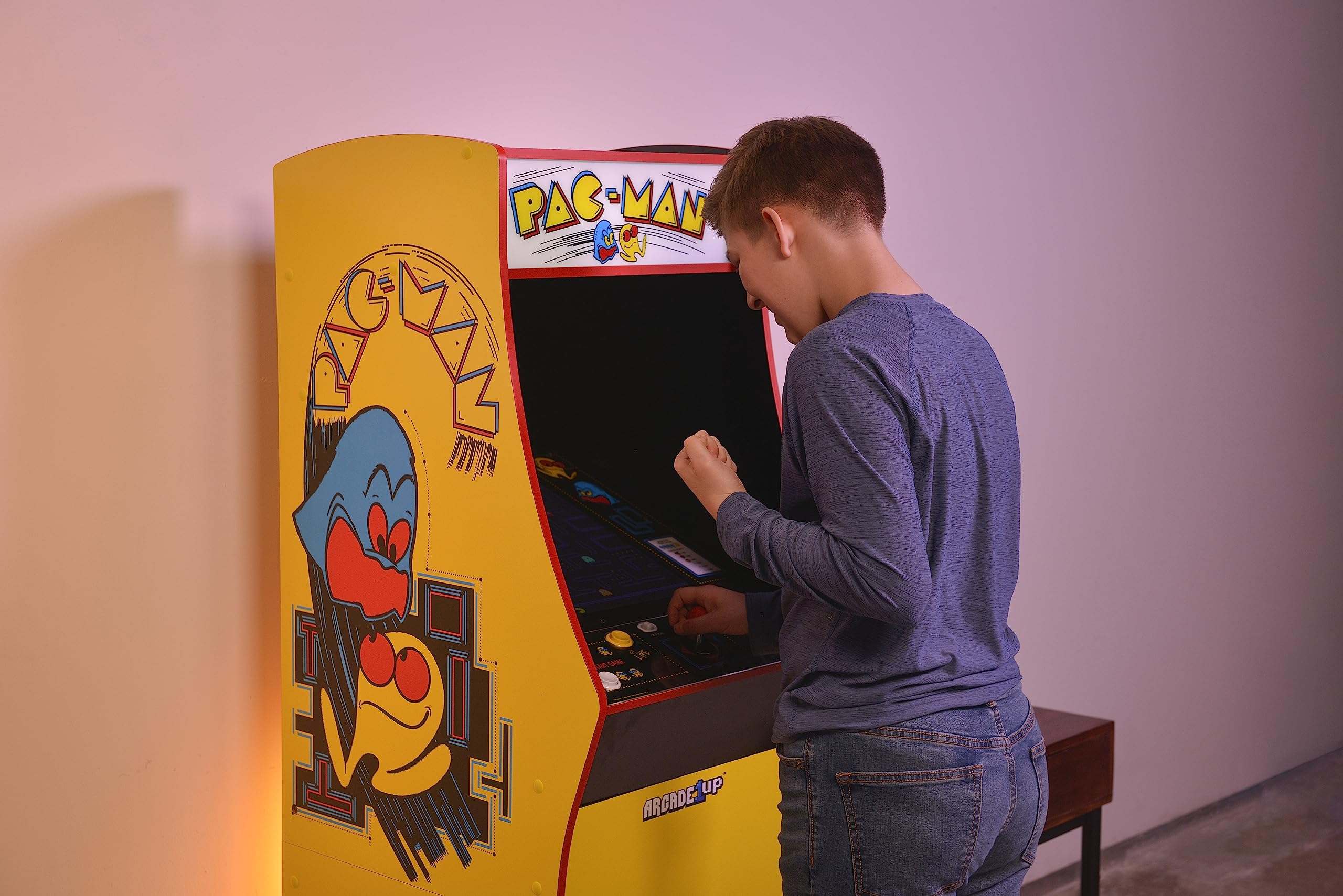 Arcade1Up PAC-Man Deluxe Arcade Machine for Home - 5 Feet Tall - 14 Classic Games