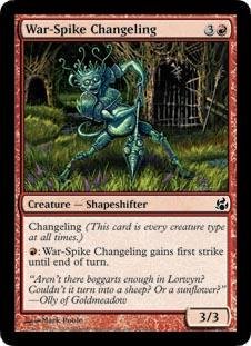 Magic: the Gathering - War-Spike Changeling - Morningtide - Foil