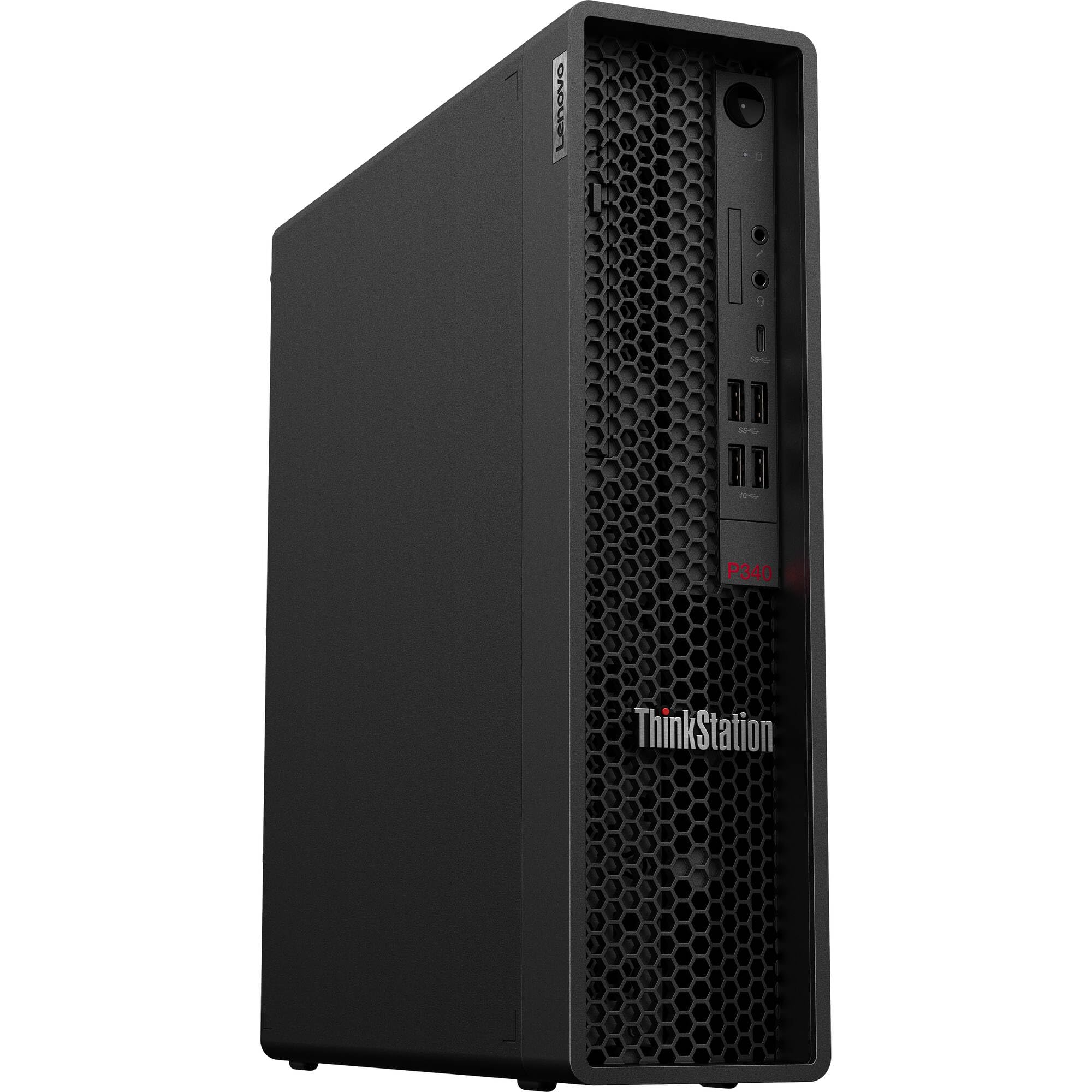 Lenovo ThinkStation P340 SFF Home & Business Mini Desktop (Intel i5-10500 6-Core, USB 3.2, Display Port, SD Card, Optical Drive, Black) Refurbished (Renewed)