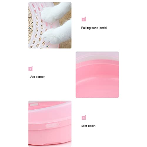 HONGFEISHANGMAO Cat Box Egg Shape Automatic Cat Litter Box Large Splash-Proof Cat Litter Box Semi-Enclosed Deodorant Cat Toilet Pet Supplies Cat Furniture