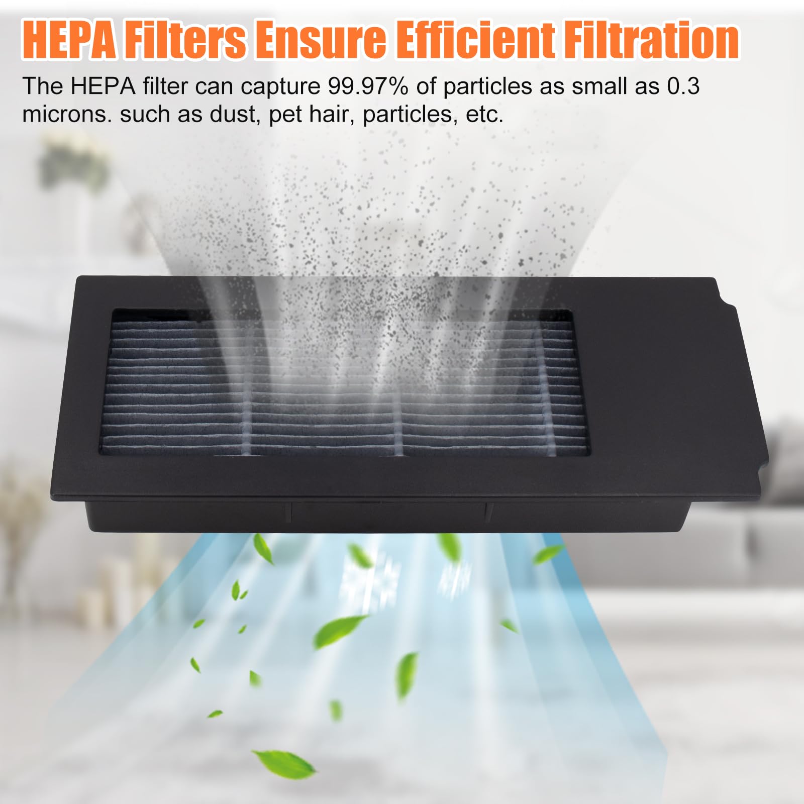 Odashen 17pcs Replacement Accessories Set for Ecovacs Deebot X2 / X2 Omni / X2 Pro / DEX86 Vacuum Cleaner Spare Parts, 1 Main Brush, 4 Side Brush, 4 Hepa Filters, 4 Dust Bags, 4 Mop Cloths