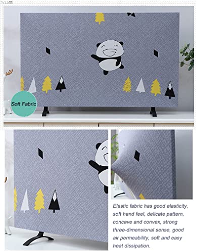 YIJIAFEIFEI Television Cover for Dustproof and Decorative Soft Polyester Fiber Tv Cover with Edge of Elastic Band LCD TV Display Dust Cover(Size:40 inches)