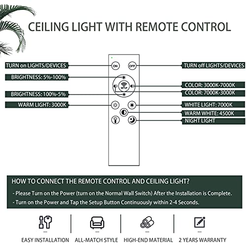 LED Chandelier Lighting Fixture Dimmable Pendant Light with Remote Control Modern Flush Mount Chandelier Adjustable Kitchen Island Hanging Lamp Painting Lamp for Dining Table Office Bedroom (Gold)