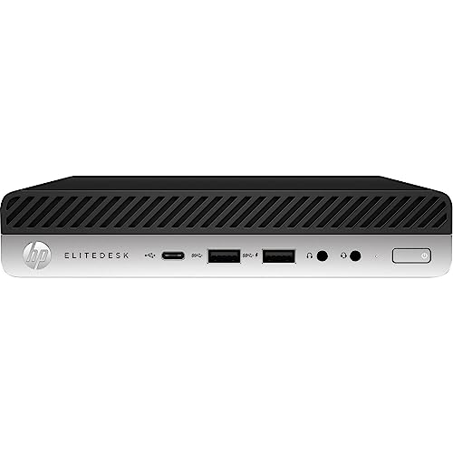 HP EliteDesk 800 G4 School & Business Mini Desktop (Intel i5-8500 6-Core, 16GB RAM, 2x4TB PCIe SSD (8TB), Intel UHD 630, USB 3.1, Display Port, Win 10 Pro) Refurbished (Renewed)