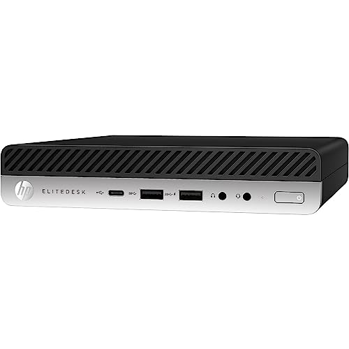 HP EliteDesk 800 G4 School & Business Mini Desktop (Intel i5-8500 6-Core, 16GB RAM, 2x4TB PCIe SSD (8TB), Intel UHD 630, USB 3.1, Display Port, Win 10 Pro) Refurbished (Renewed)