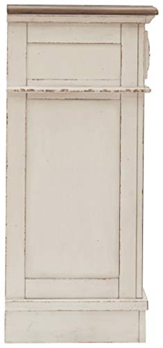 Signature Design by Ashley Realyn French Country 7 Drawer Two Tone Dresser, Chipped White