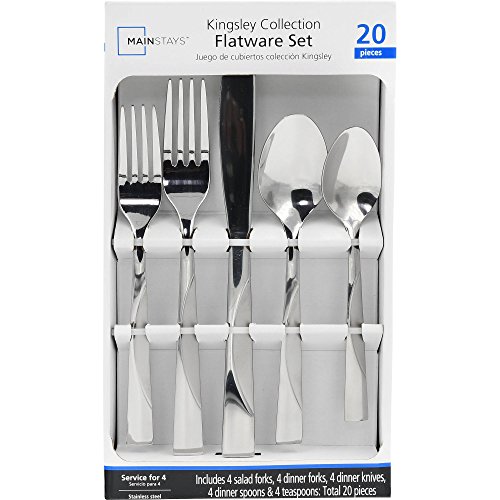 Mainstays Kingsley 20 Piece Flatware Set