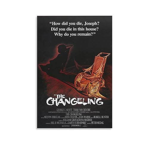 The Changeling Vintage Movie Poster Canvas Wall Art Prints for Wall Decor Room Decor Bedroom Decor Gifts 08x12inch(20x30cm) Unframe-style