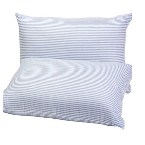 Mainstays Huge Pillows Set of 2 in Blue and White Stripe 20" x 28", Machine washable and Hypoallergenic pillows