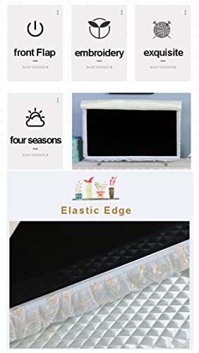 YIJIAFEIFEI Indoor LCD TV Dust Cover with Openable Front Flap, Soft Lace TV Display Covers, Blue Tv Covers for Curved/Flat TV(Size:40 inch)