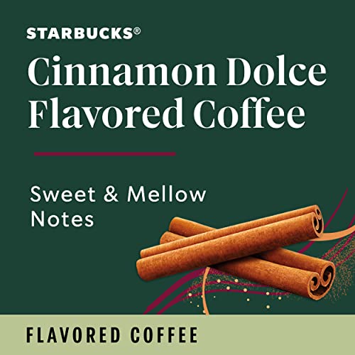 Starbucks Flavored Coffee K-Cup Pods, Cinnamon Dolce Flavored Coffee, No Artificial Flavors, Keurig Genuine K-Cup Pods, 10 CT K-Cups/Box (Pack of 3 Boxes)