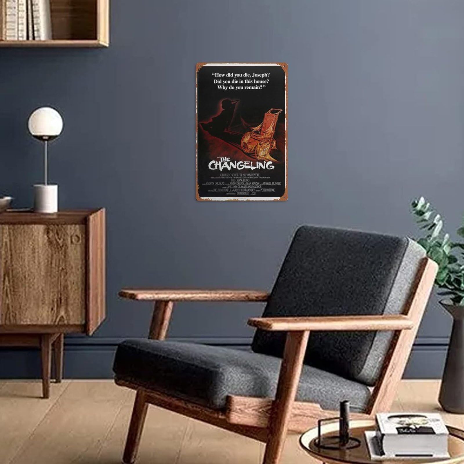 The Changeling Professional Tin Poster- Ideal Wall Decor for Bars, Cafes, Offices, Restaurants, Homes, Gardens, Shops, Clubs - 12 X 8 Inches