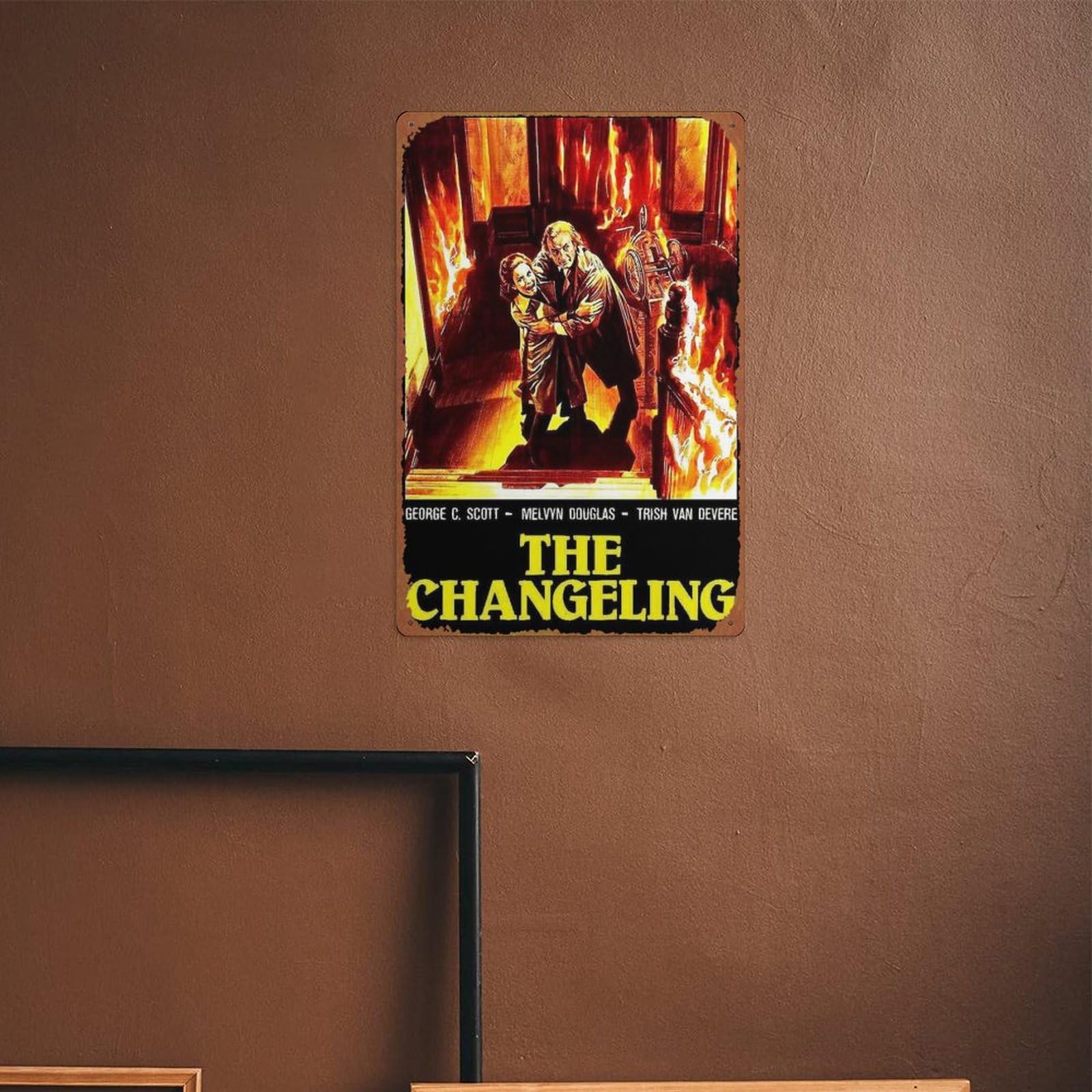 The Changeling Professional Tin Poster- Ideal Wall Decor for Bars, Cafes, Offices, Restaurants, Homes, Gardens, Shops, Clubs - 12 X 8 Inches