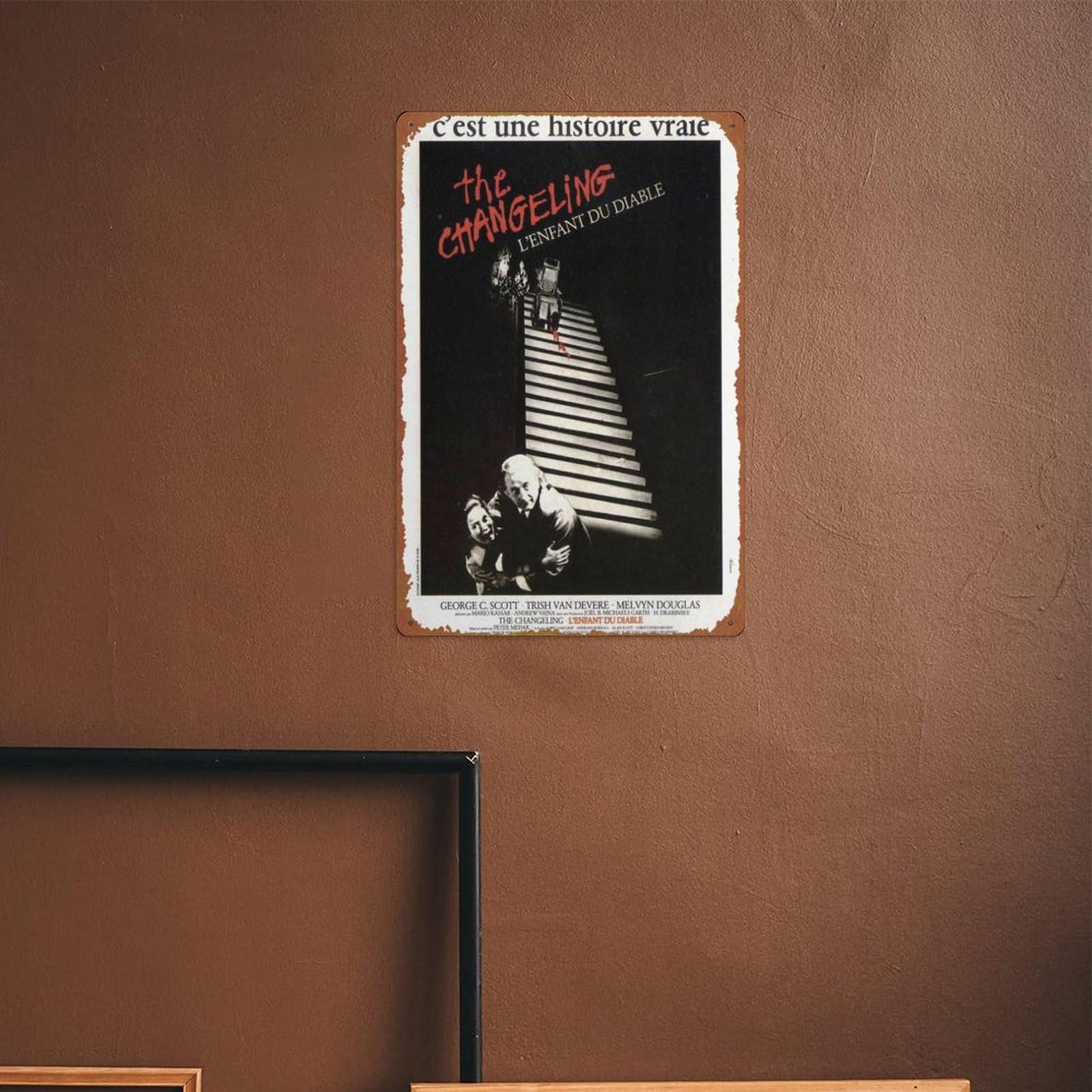 The Changeling Professional Tin Poster- Ideal Wall Decor for Bars, Cafes, Offices, Restaurants, Homes, Gardens, Shops, Clubs - 12 X 8 Inches