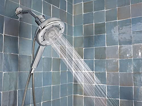 Moen N400H0CH Quattro Handheld Four Unique Shower Experiences and Magnetix Dock, Chrome