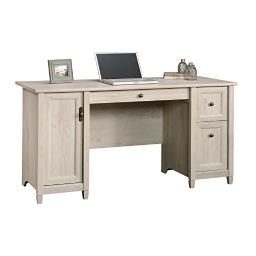 Sauder Edge Water Computer Desk, L: 59.06" x W: 23.23" x H: 29.02", Chalked Chestnut finish