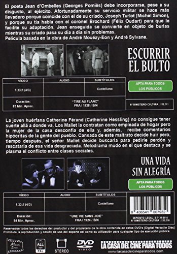 Tire au Flanc - Escurrir el bulto + Une Vie san Joie - Una vida sin alegría - Jean Renoir