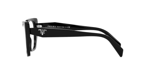 Prada Sunglasses Black Frame, DEMO LENS Lenses, 52MM
