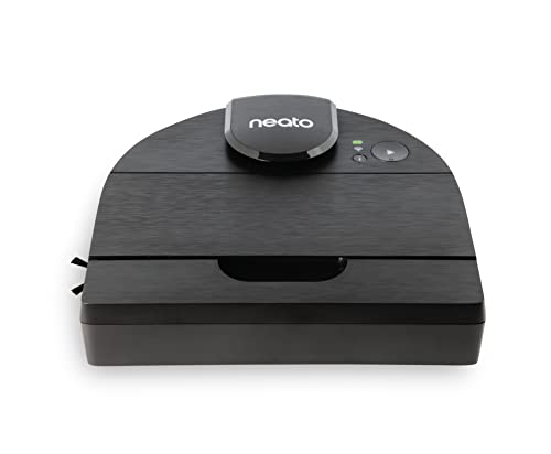 Neato D9 Intelligent Robot Vacuum Cleaner–LaserSmart Nav, Smart Mapping, Cleaning Zones, WiFi Connected, 200-Min Runtime, Powerful Suction, Turbo Clean, Corners, Pet Hair, XXL Dustbin, Alexa. 945-0445