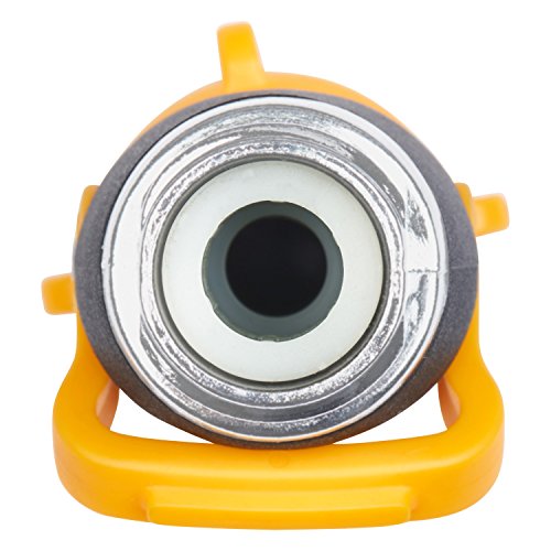 Melnor 65171AMZ Lever Flow Through Valve Connector Bundle, 1 Count (Pack of 1), Yellow, Black, Grey