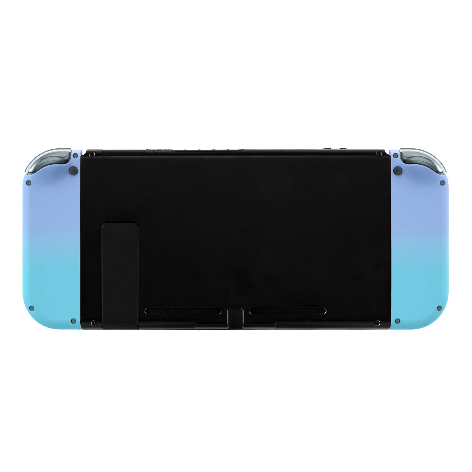 eXtremeRate DIY Replacement Shell Buttons for Nintendo Switch & Switch OLED, Gradient Violet Blue Housing Case with Corlorful Button for Joycon Handheld Controller [Only The Shell, NOT The Joycon]