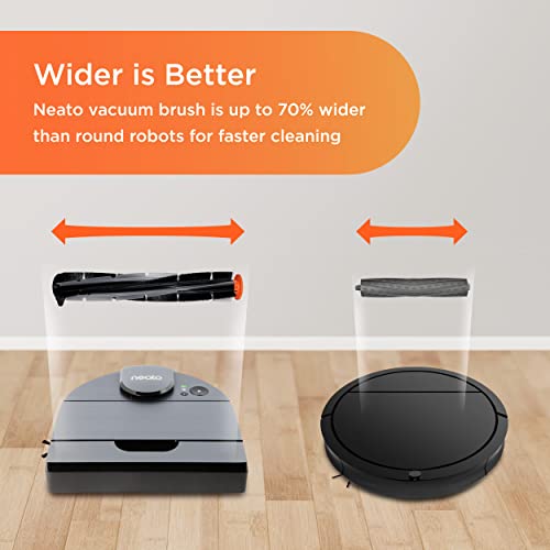 Neato D9 Intelligent Robot Vacuum CleanerâLaserSmart Nav, Smart Mapping, Cleaning Zones, WiFi Connected, 200-Min Runtime, Powerful Suction, Turbo Clean, Corners, Pet Hair, XXL Dustbin, Alexa. 945-0445